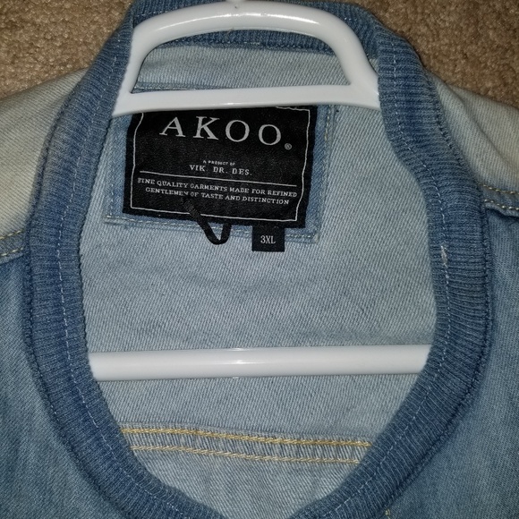 Akoo | Jackets & Coats | Mens Akoo Denim Shirt | Poshmark
